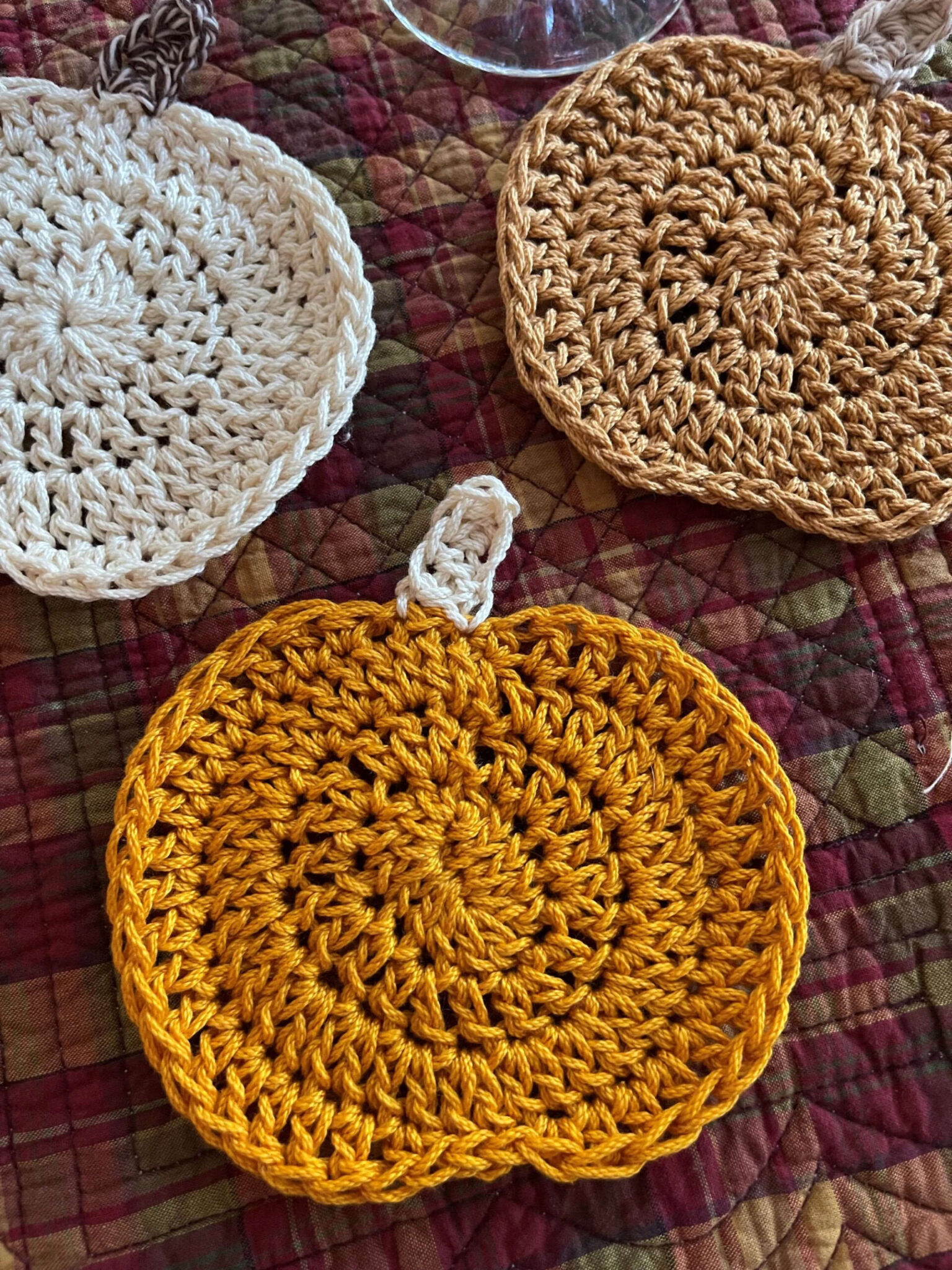 Easy Thanksgiving Coasters – Crochet Pattern | On The Hook Crochet